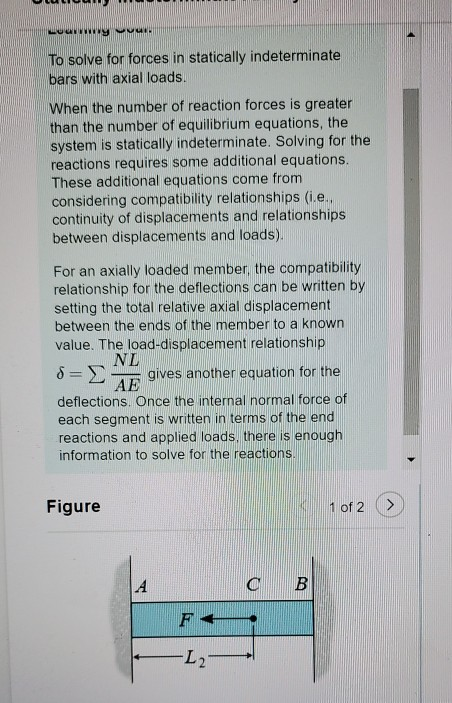 Solved ③ 11at11 Statically indeterminate Axially Loaded | Chegg.com