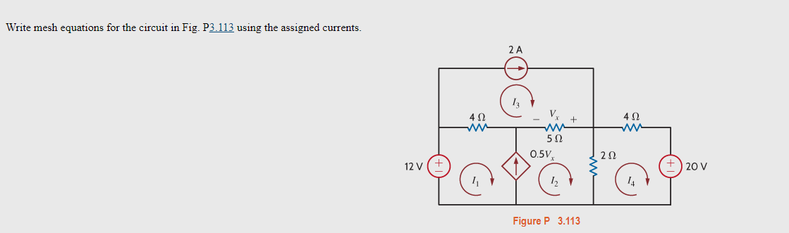 Solved Please write mesh equations in matrix form as | Chegg.com