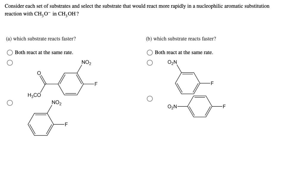 Solved Consider each set of substrates and select the | Chegg.com