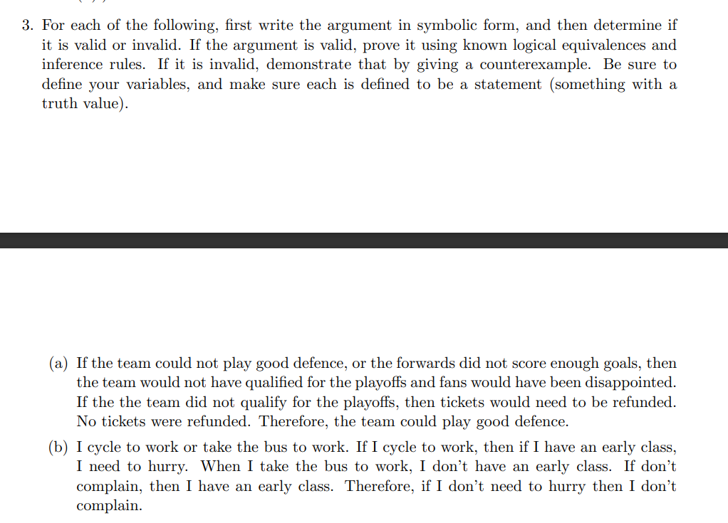 Solved 3. For each of the following, first write the | Chegg.com