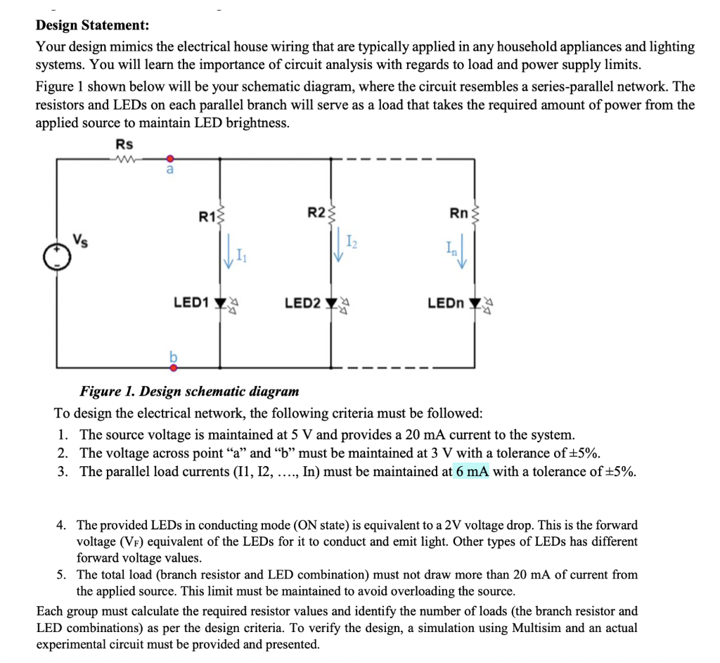 Solved Design Statement: Your design mimics the electrical | Chegg.com