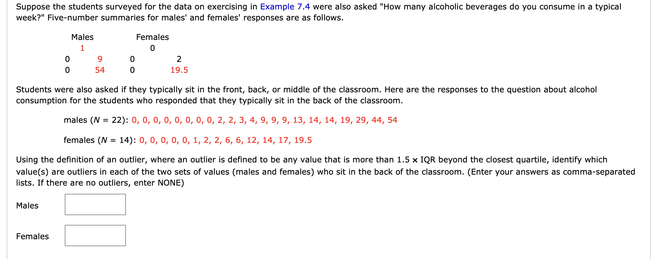 Solved Suppose the students surveyed for the data on | Chegg.com