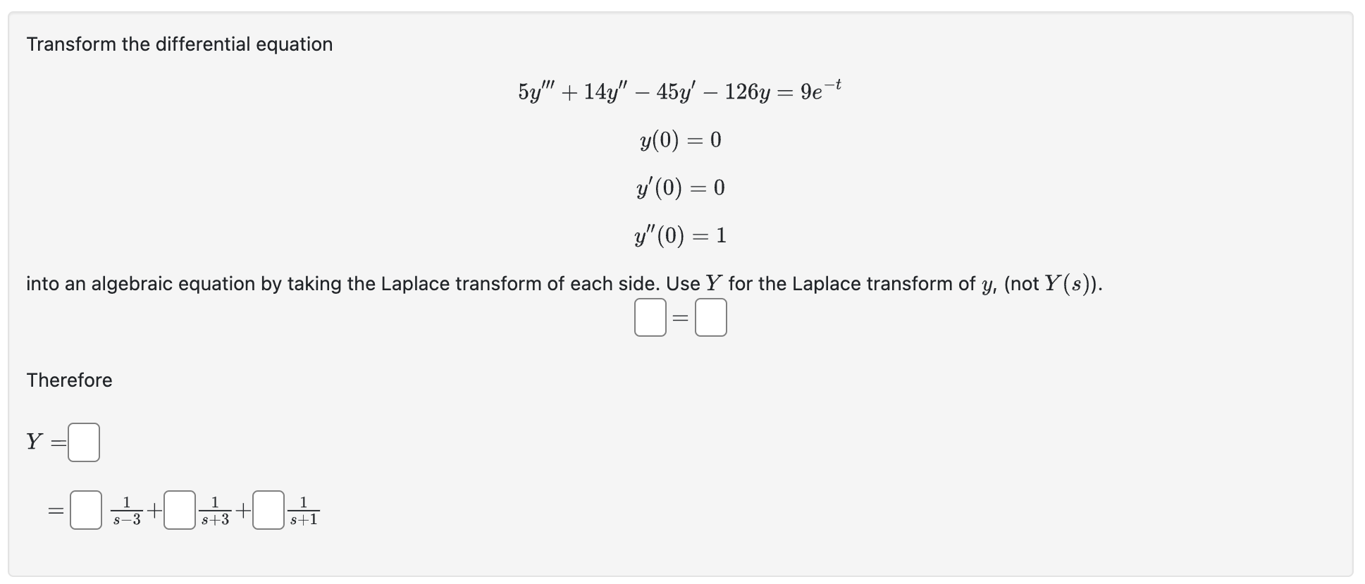 Solved Transform the differential equation | Chegg.com