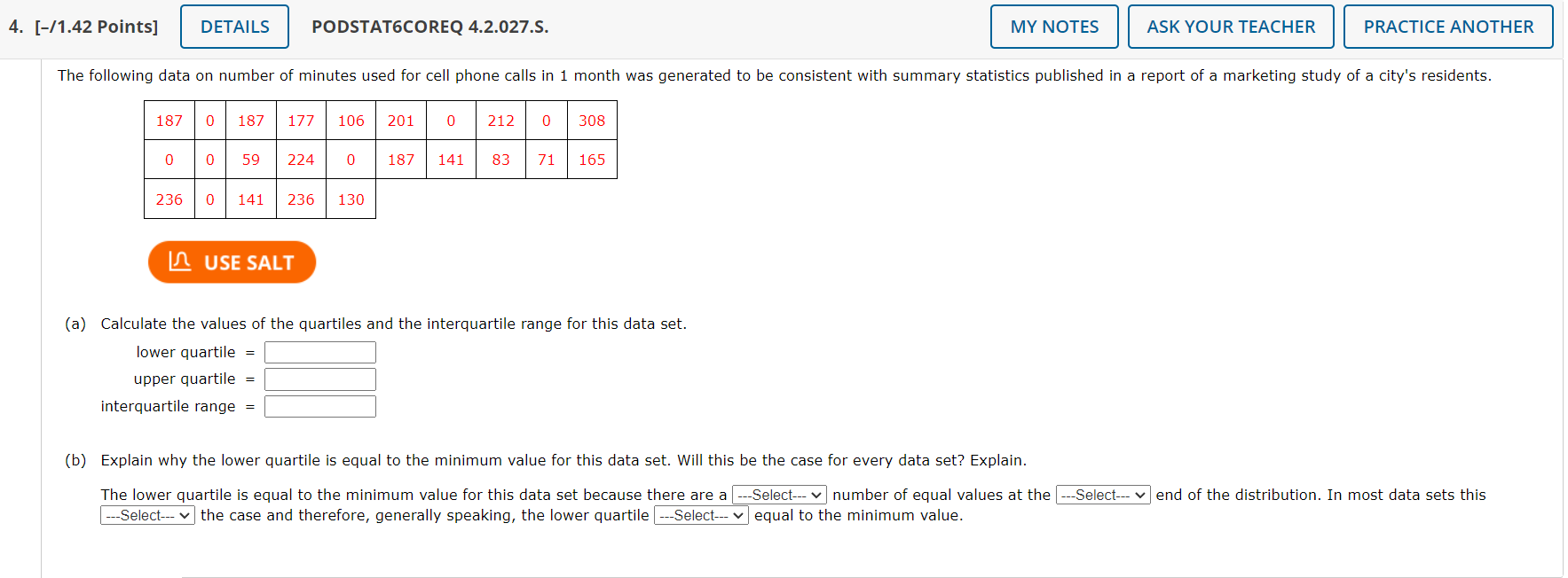Solved \begin{tabular}{|c|c|c|c|c|c|c|c|c|c|} \hline 187 & 0 | Chegg.com
