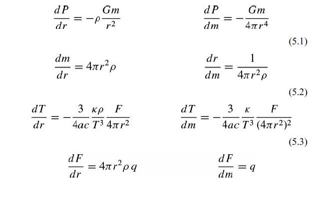Solved Homology analysis of the stellar structure equations | Chegg.com