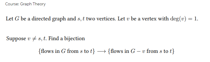 Solved Course: Graph Theory Let G be a directed graph and s, | Chegg.com