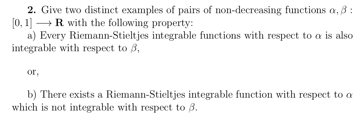 Solved 2. Give two distinct examples of pairs of | Chegg.com