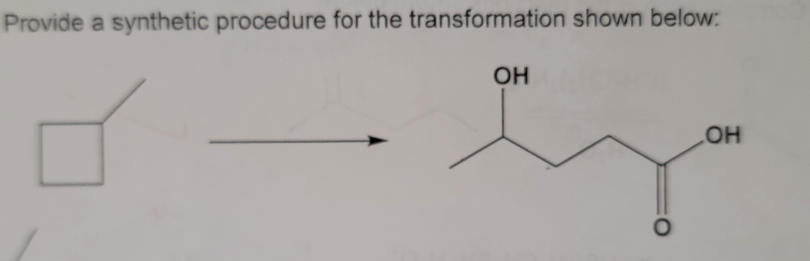 Solved Provide a synthetic pathway for question | Chegg.com