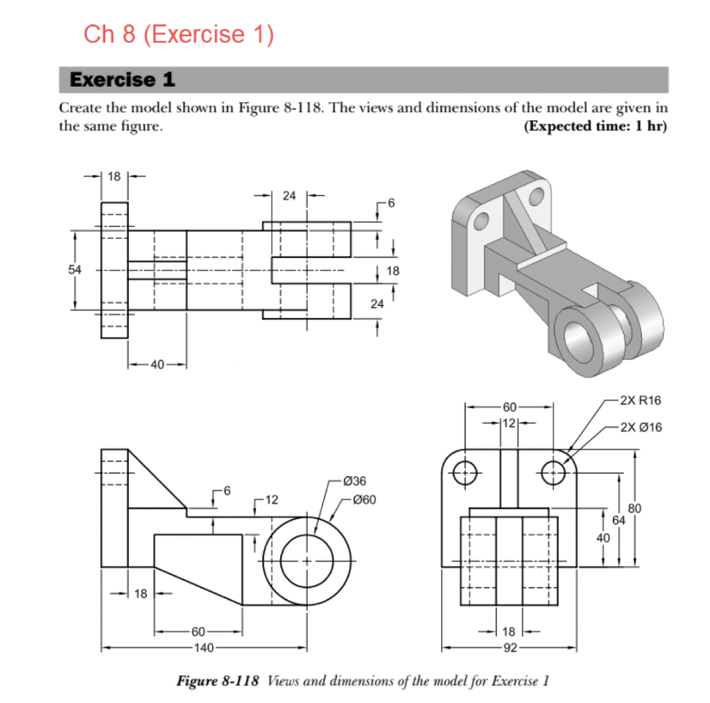 Ch 8 (Exercise 1) Exercise 1 Create the model shown | Chegg.com