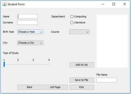 Greetings, This is a simple Java Swing UI program. i | Chegg.com