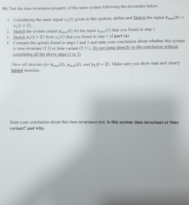 Solved 30 Marks 03. A continuous-time system is described by | Chegg.com