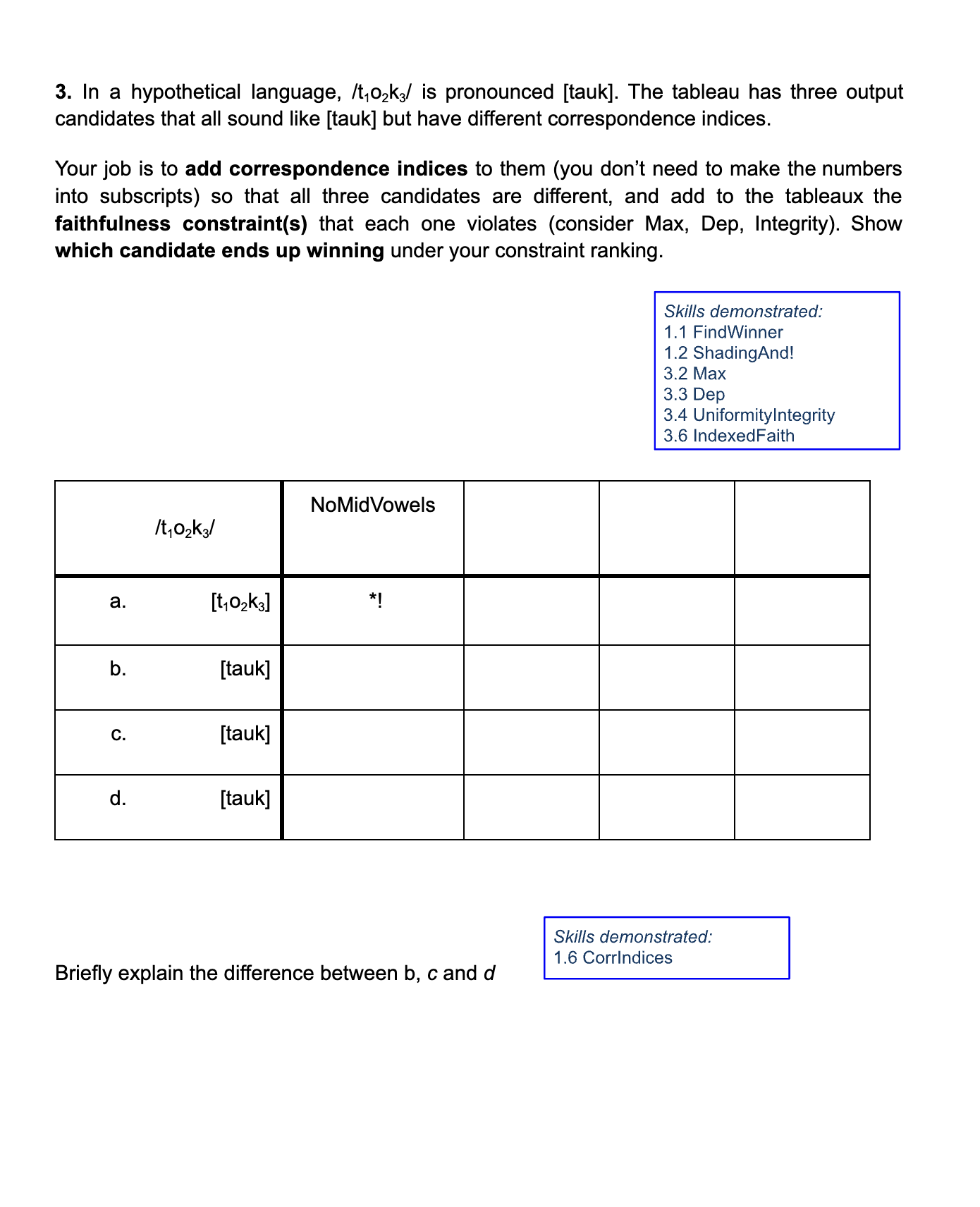 Solved 3. In a hypothetical language, \\( / \\mathrm{t}_{1} | Chegg.com