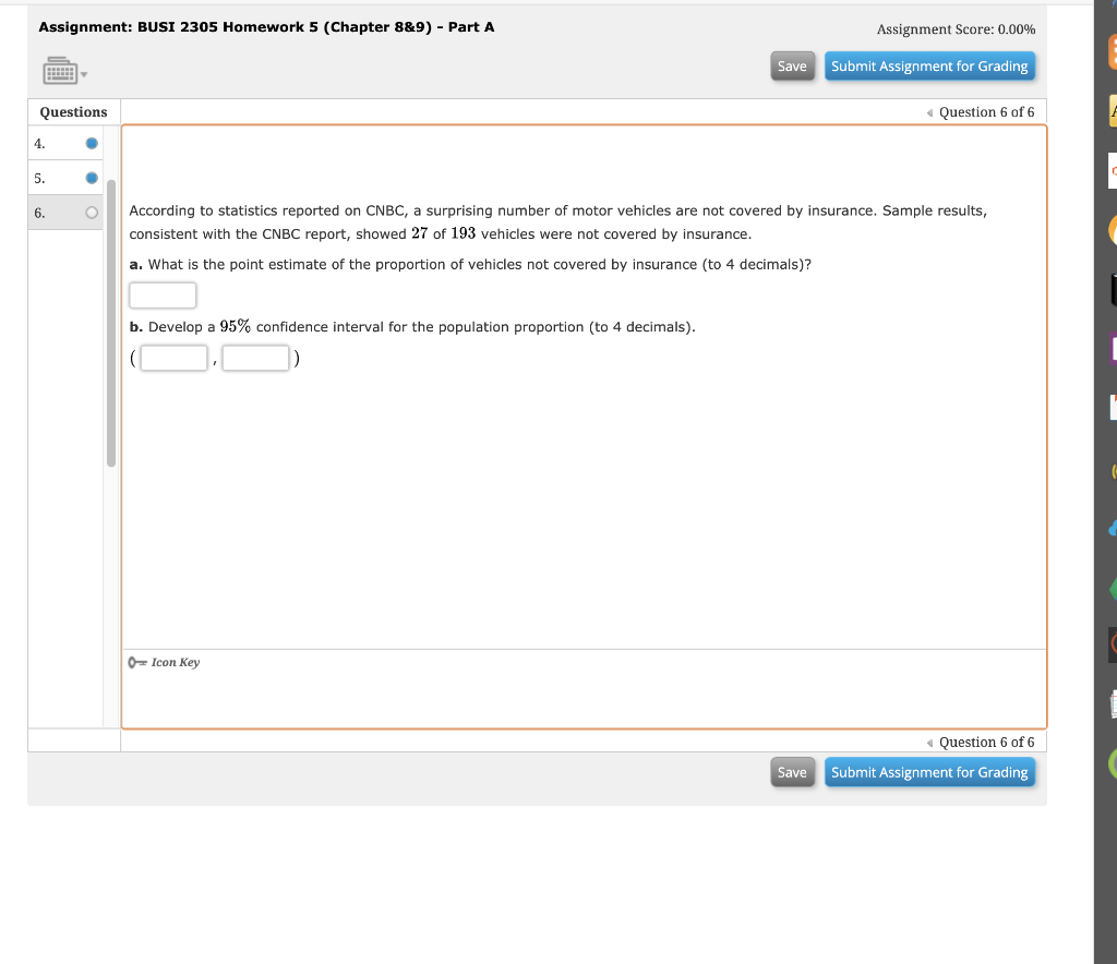 Solved Assignment: BUSI 2305 Homework 5 (Chapter 8&9) - Part | Chegg.com