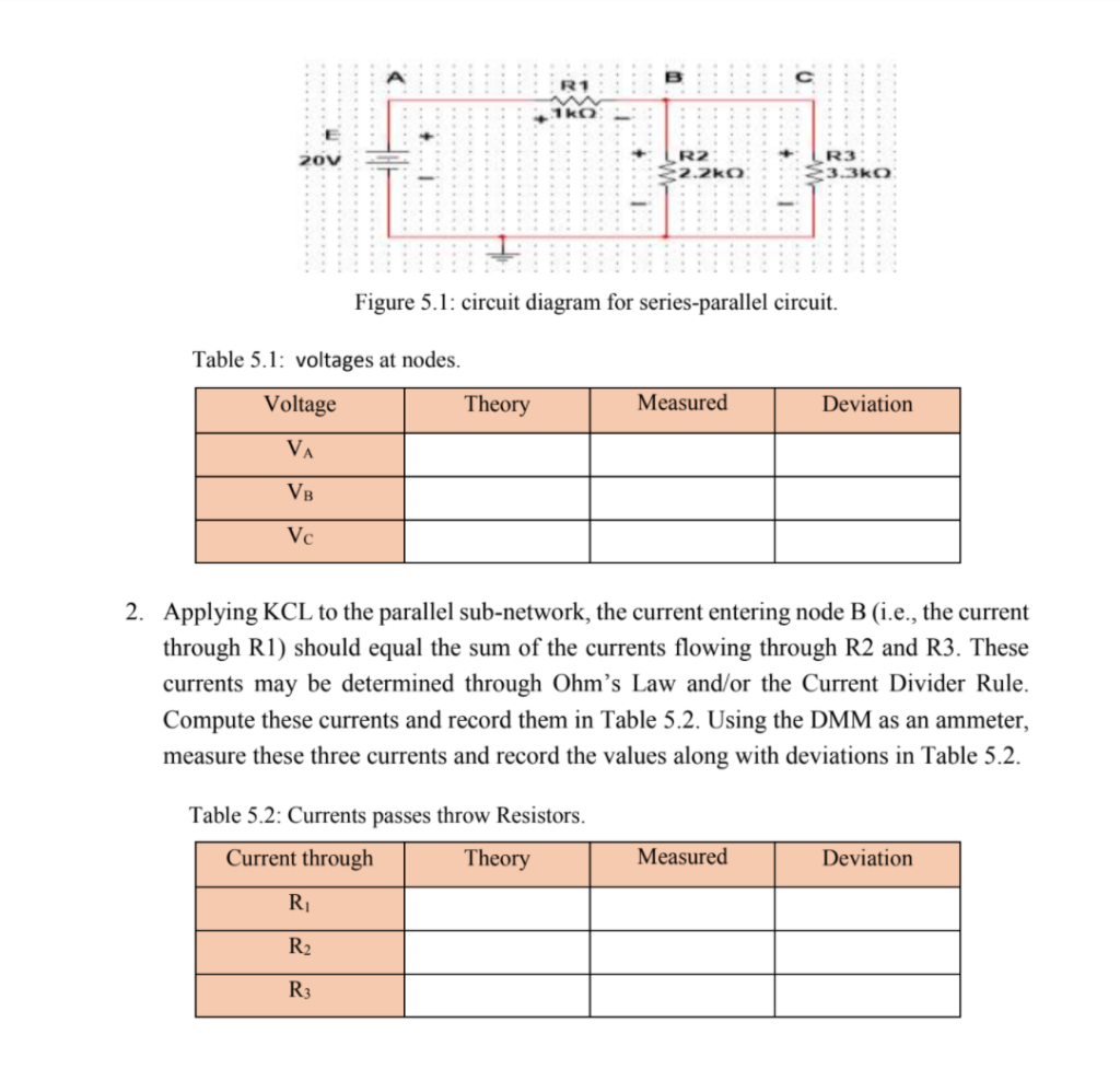 Solved Use Multisim to solve the circuit with 10V insted of | Chegg.com