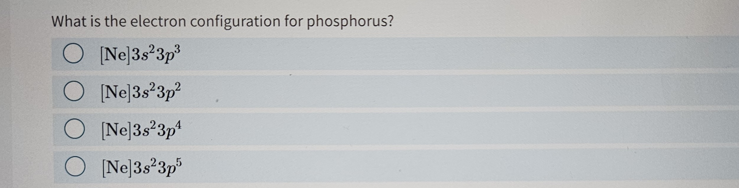 Solved What is ﻿the electron configuration for | Chegg.com