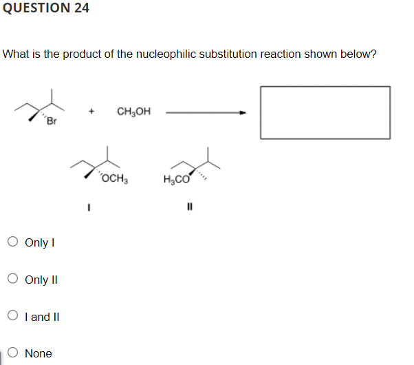 Solved What is the product of the nucleophilic substitution | Chegg.com