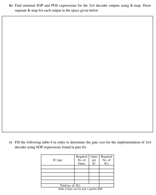 Solved Circuit diagram for 2x4 decoder with active high | Chegg.com