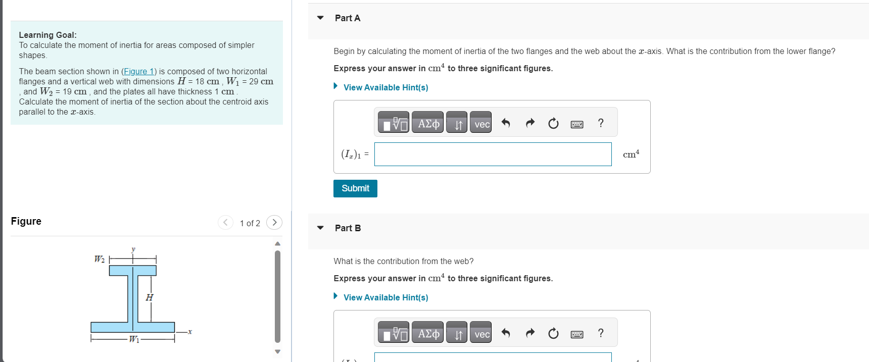 Solved Learning Goal: To calculate the moment of inertia for | Chegg.com