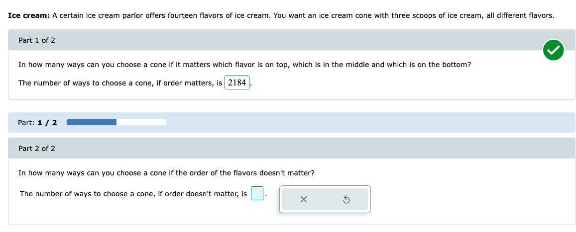 Solved In How Many Ways Can You Choose A Cone If It Matters