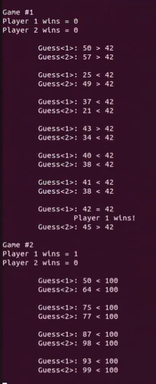 Solved I need help getting this simulating guessing game | Chegg.com