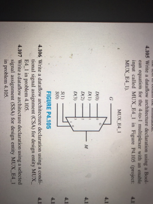 Solved LIC ICAL LO OULaili tIIC SIIIUlalioin. 4.105 Write a | Chegg.com