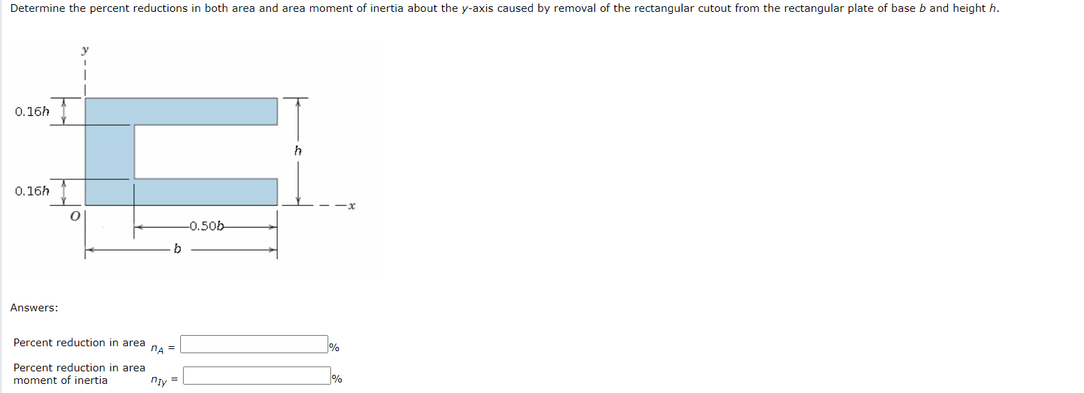 Solved Determine the percent reductions in both area and | Chegg.com