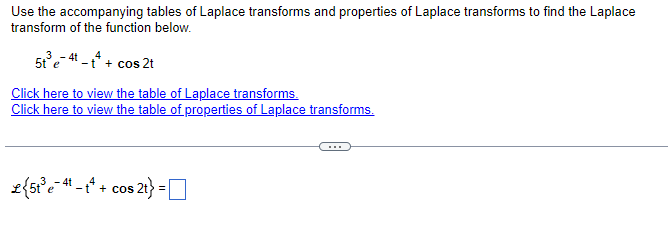 Solved Use the accompanying tables of Laplace transforms and | Chegg.com