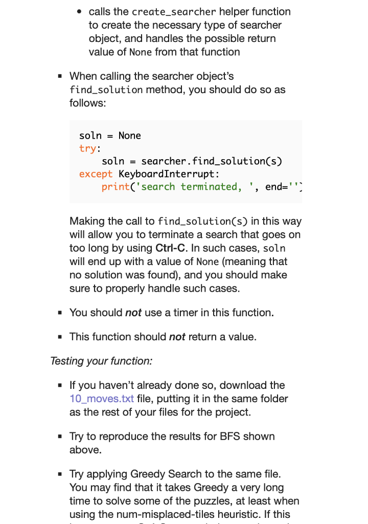 Solved Part V Compare Algorithms And Try To Speed Things 