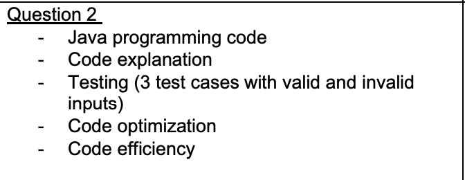 Solved Question 2 (25 Marks) Implement a class called | Chegg.com