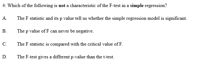 Solved 4: Which of the following is not a characteristic of | Chegg.com