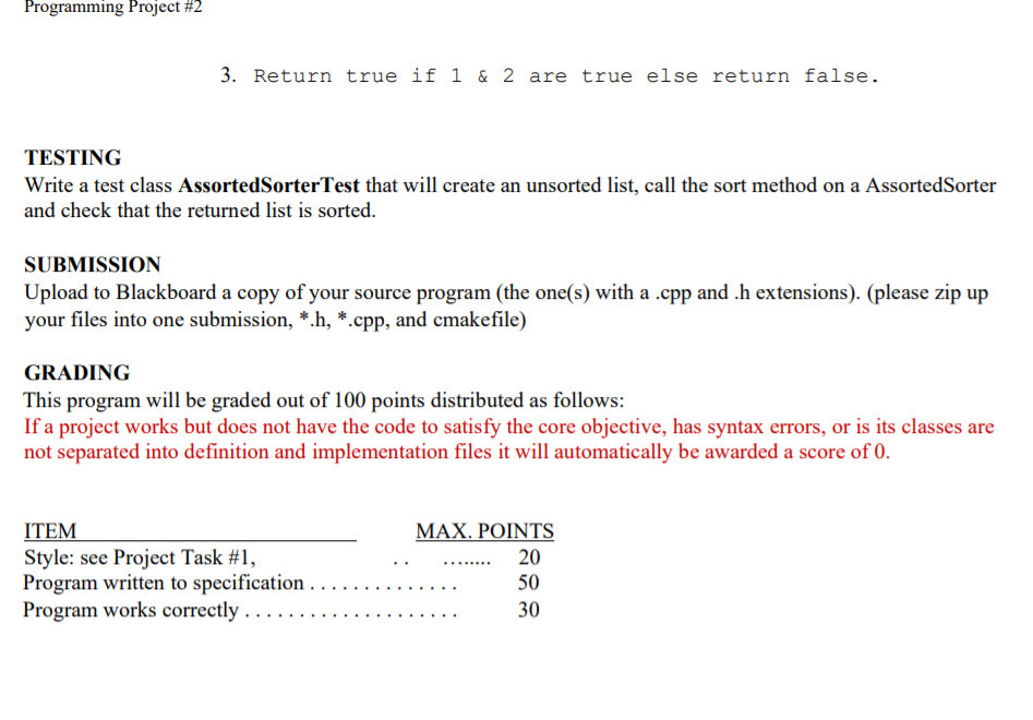 Solved Create a test class called AssortedSorterTest. | Chegg.com