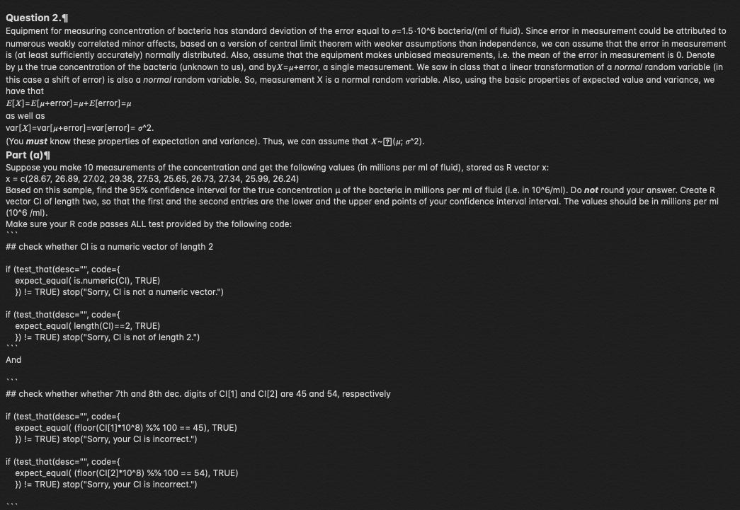 Solved Question 2.1Equipment for measuring concentration of | Chegg.com