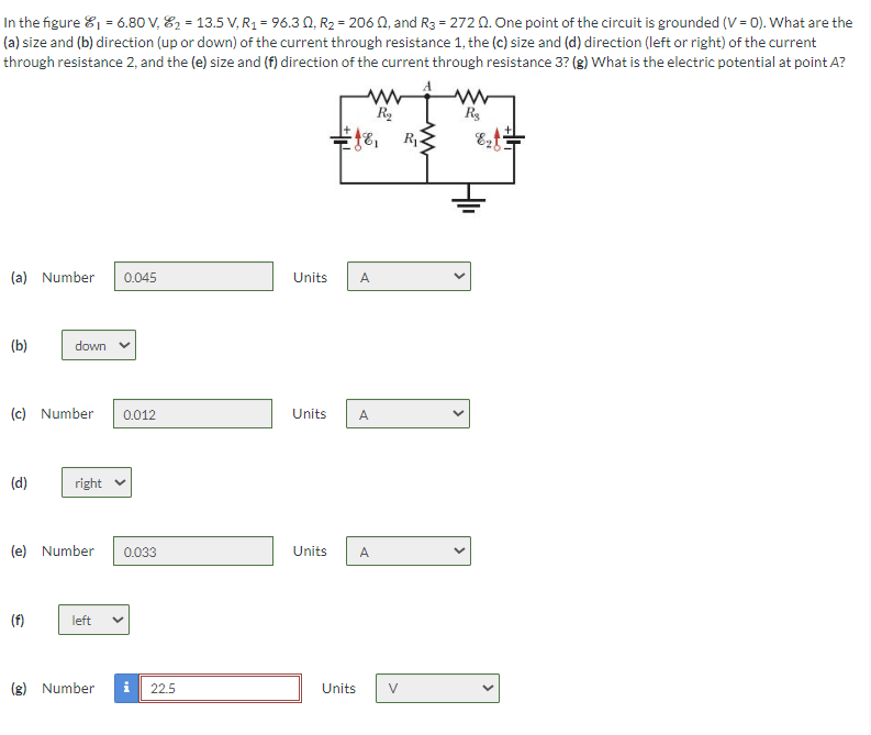 Solved In the figure E1=6.80 V,E2=13.5 V,R1=96.3Ω,R2=206Ω, | Chegg.com
