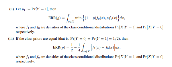 Solved 3 Bayes Error Rate Consider the classification | Chegg.com