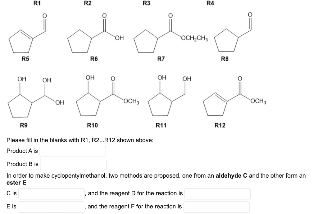 Solved A BPlease fill in the blanks with R1,R2…R12 shown | Chegg.com