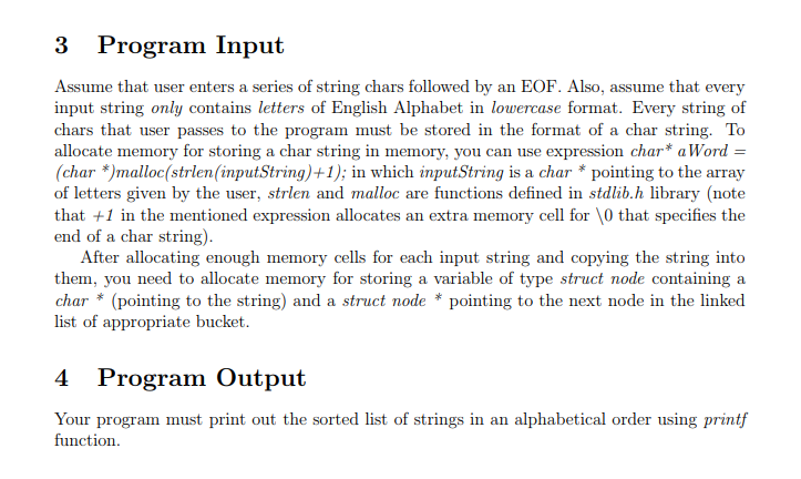 C program Bucket Sort Step Two and Three is the | Chegg.com