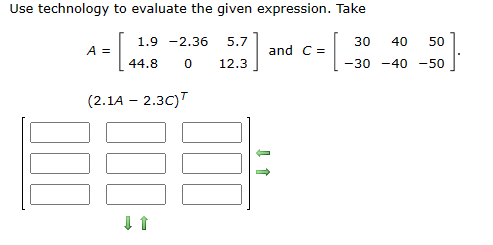 Solved Use technology to evaluate the given expression. Take | Chegg.com