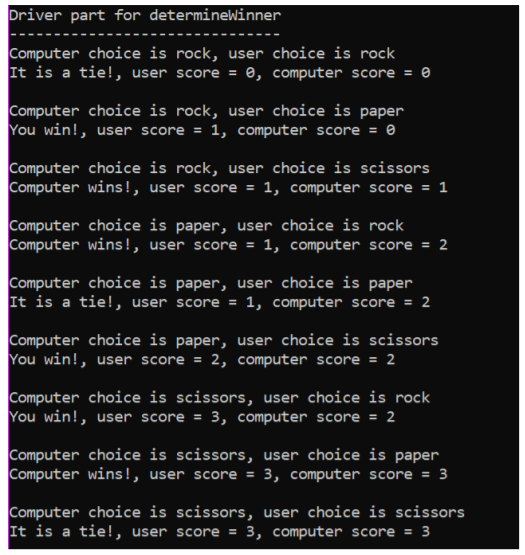 Solved Write a program that lets the user play the Rock, | Chegg.com