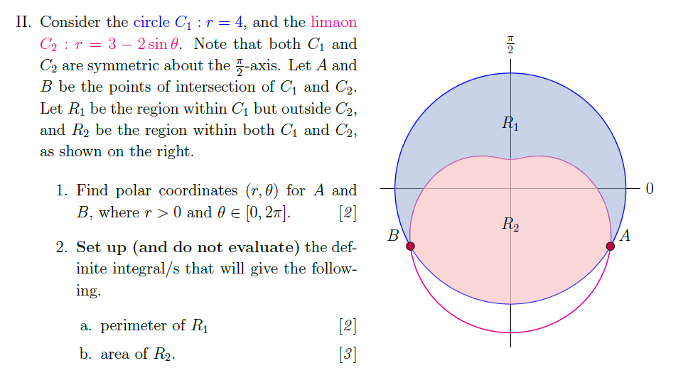 Solved 11 / 2 NI II. Consider the circle C1:r = 4, and the | Chegg.com