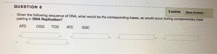 Solved QUESTION 6 2 points Save Answer Given the following | Chegg.com
