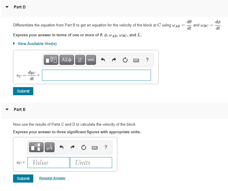 Solved Learning Goal: To use absolute motion analysis to | Chegg.com