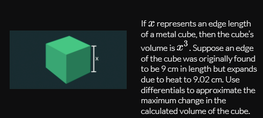 Solved X If a represents an edge length of a metal cube, | Chegg.com