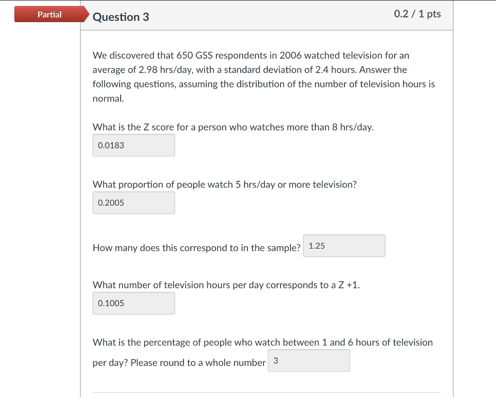 Solved Partial Question 3 0.2 / 1 pts We discovered that 650 | Chegg.com