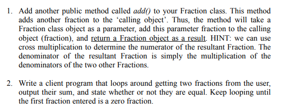 Solved add these functions to the following | Chegg.com