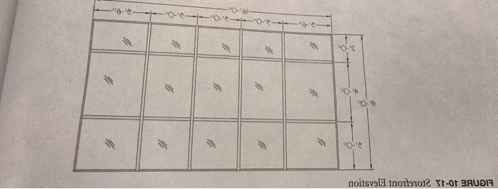 Solved Determine the square footage of storefront construct | Chegg.com