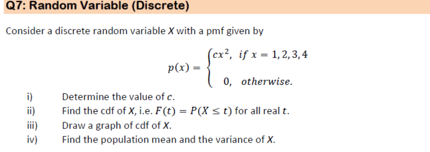 Solved Given that the cdf of a discrete random variable Y is | Chegg.com