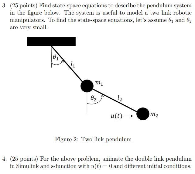 Solved 3 25 Points Find State Space Equations To Describe