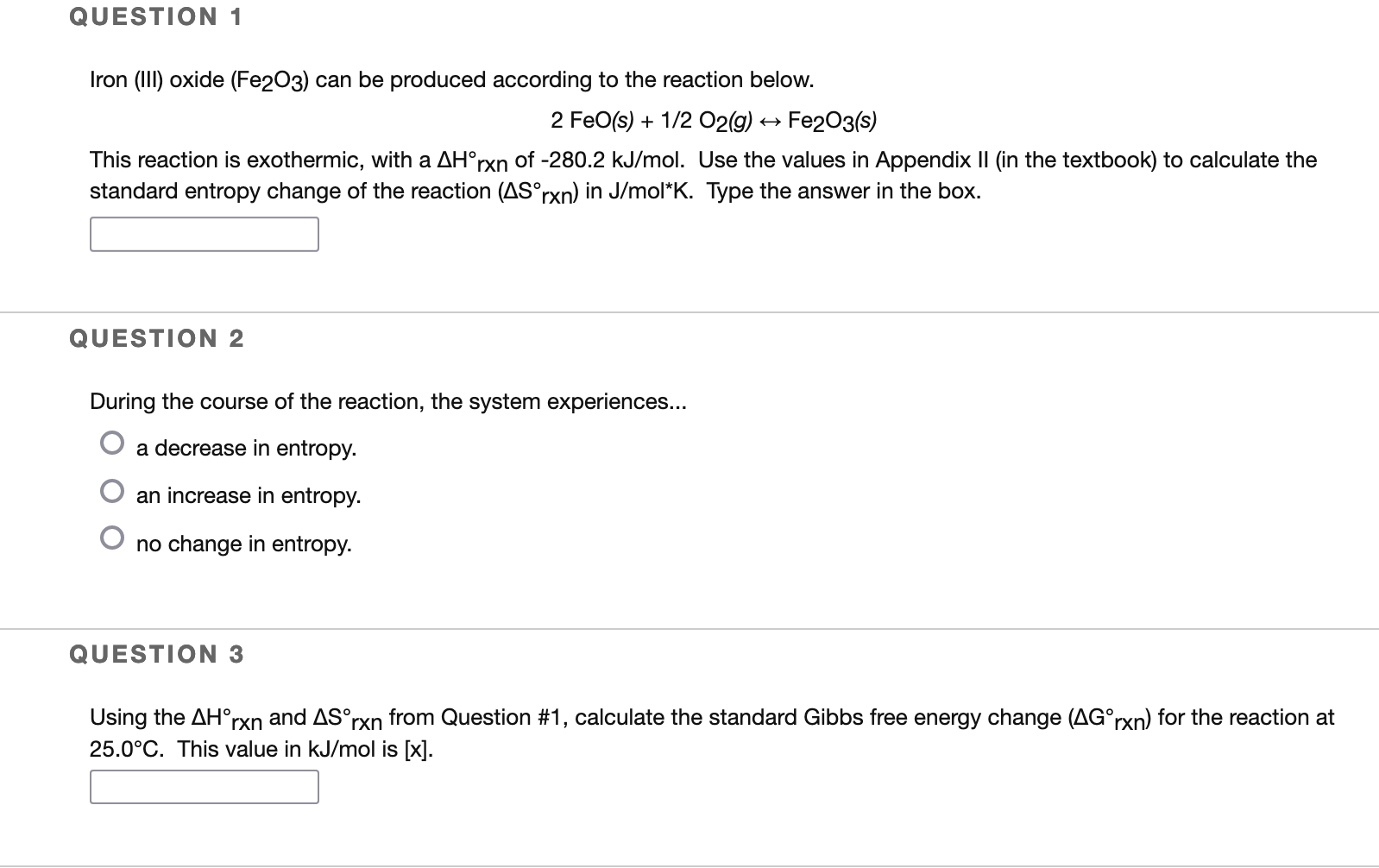Solved Iron (III) oxide (Fe2O3) can be produced according to | Chegg.com