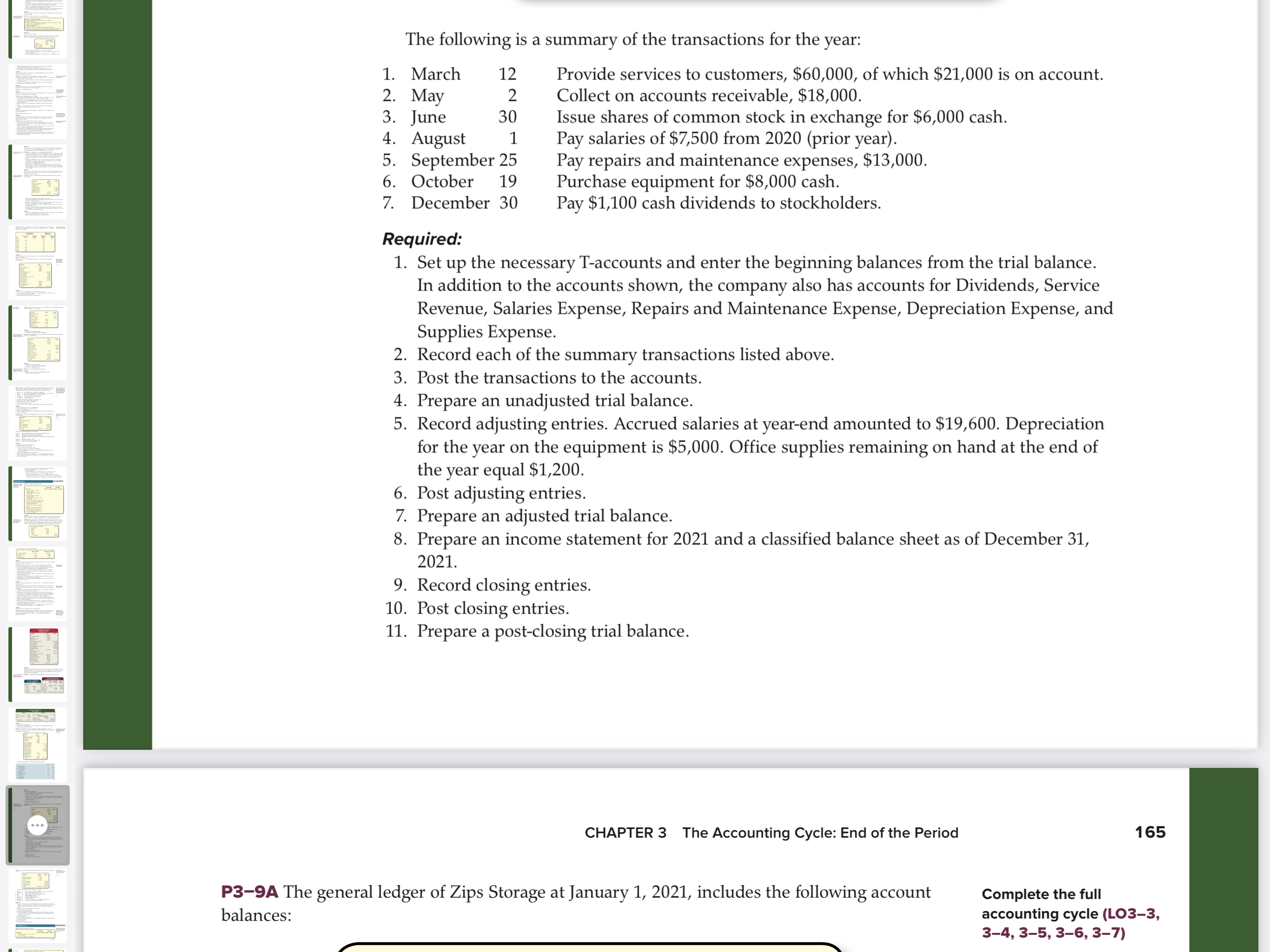 Solved Complete the full accounting cycle (LO3-3, 3-4, 3-5, | Chegg.com