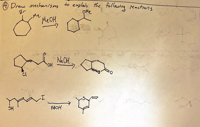 Solved Draw mechanisms to explain the following reactions Me | Chegg.com